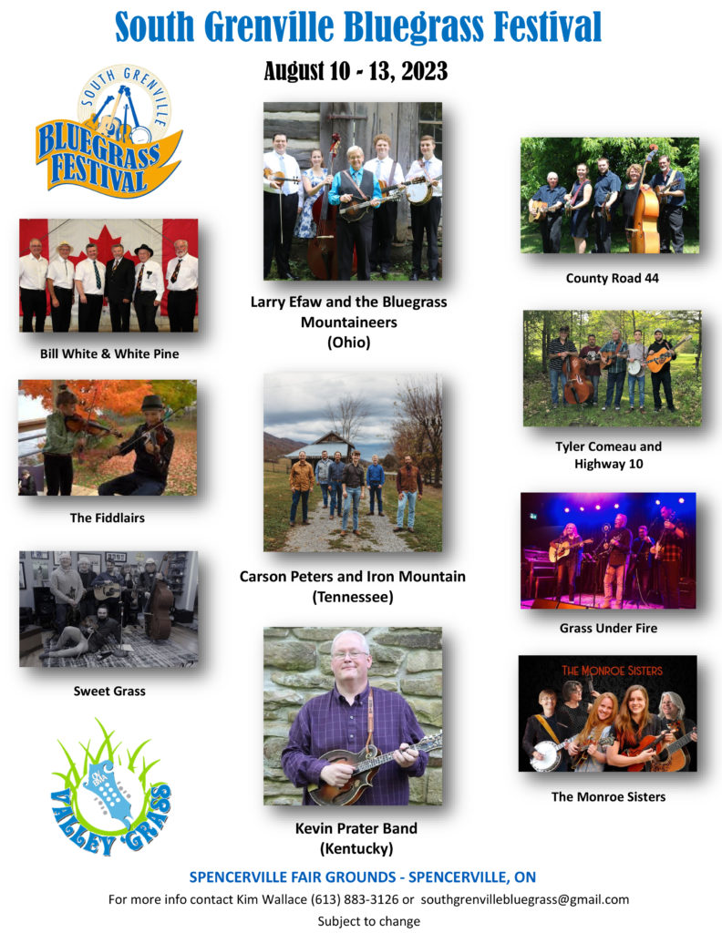South Grenville Bluegrass Festival 2023